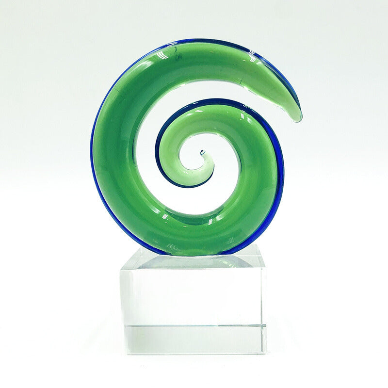 Emerald Koru Glass Sculpture - Captivating New Zealand Souvenir | Gift ...